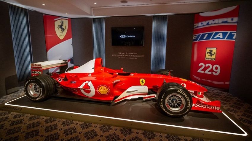 Rekordáron kelt el a korábban Schumacher által vezetett Forma-1-es autó